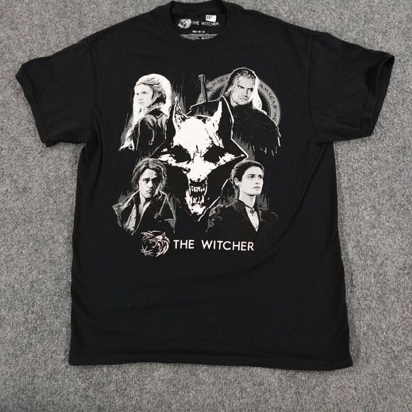Witchery | Shirts | The Witcher Mens Medium M Black Tshirt Geralt Rivia ...